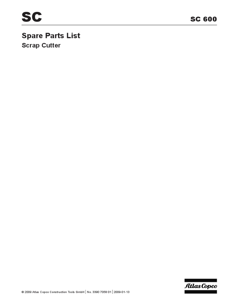 SC600 | PDF | Tools | Equipment