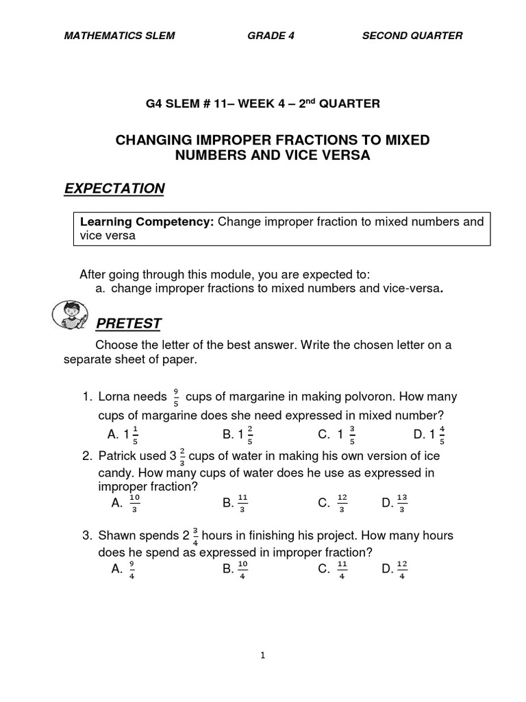 Math G4 Q2 M7 W4 11pages | PDF | Mathematical Notation | Division ...