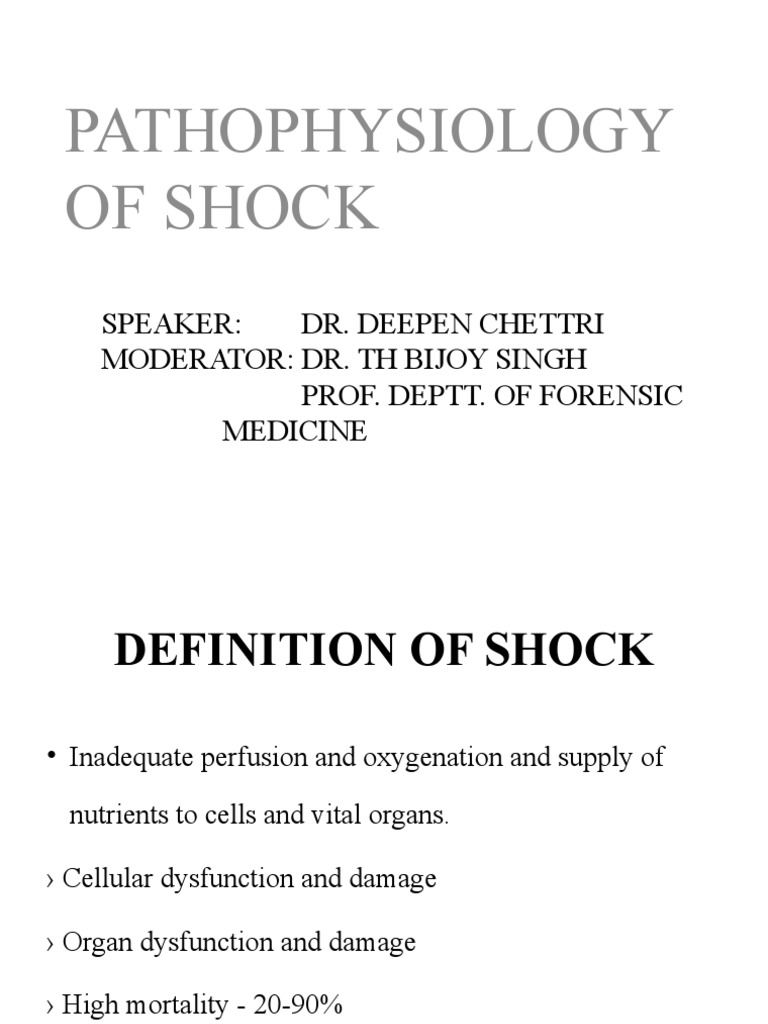 Pathophysiology of Shock Explained | PDF | Shock (Circulatory) | Heart