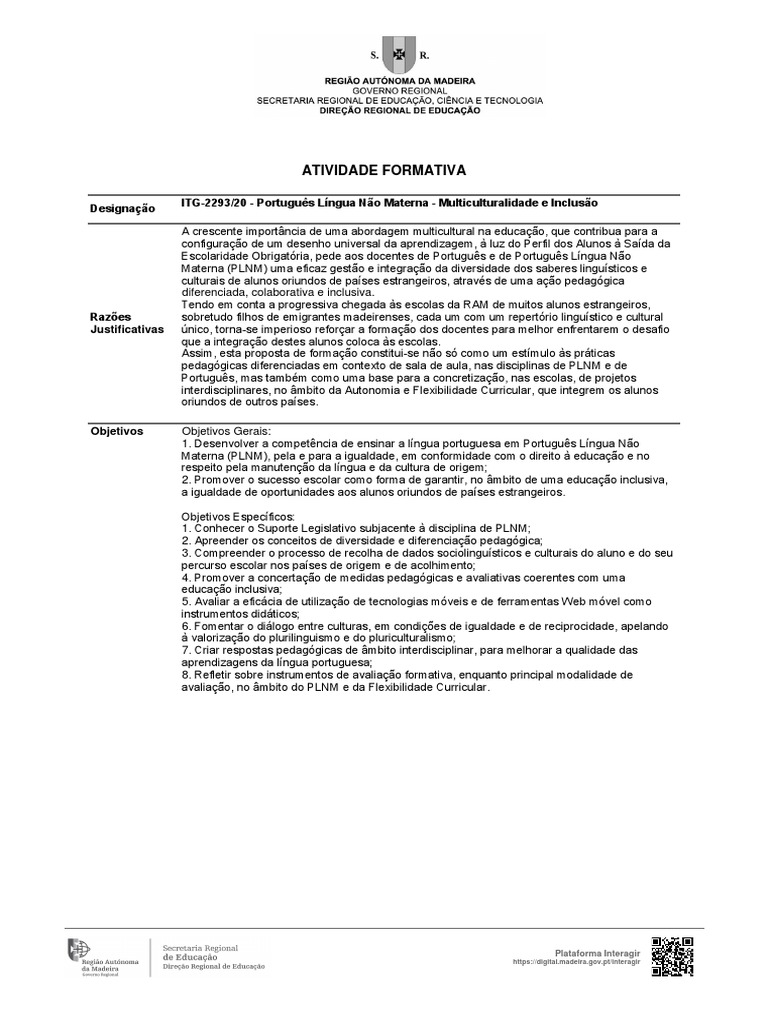 Desenvolvimento da Competência Plurilingue e Intercultural: Uma ...