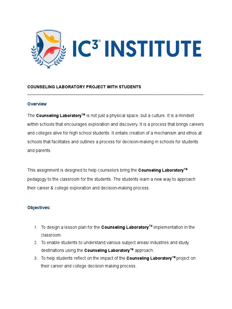6th Cohort - Counseling Laboratory Project With Students - Guidelines | Download Free PDF | Cost ...