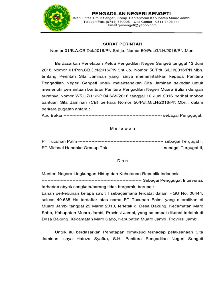 Surat Perintah Penyitaan | PDF