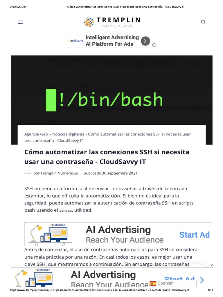 Cómo Automatizar Las Conexiones SSH Si Necesita Usar Una Contraseña - CloudSavvy IT | PDF ...