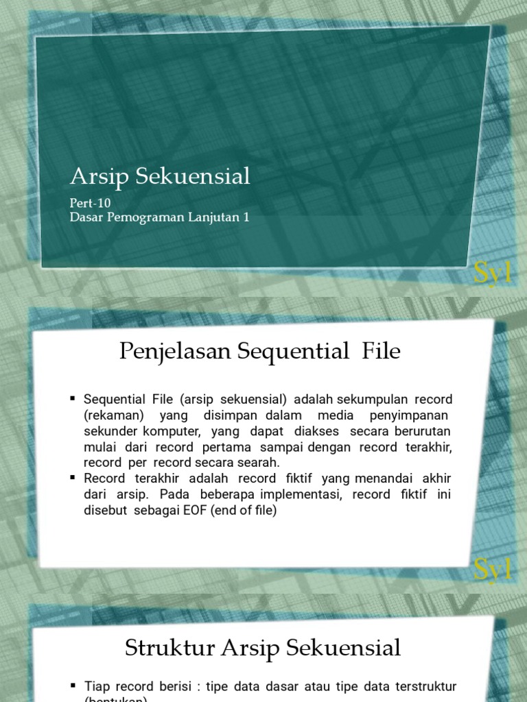 Pert 10 - Sequential File | PDF
