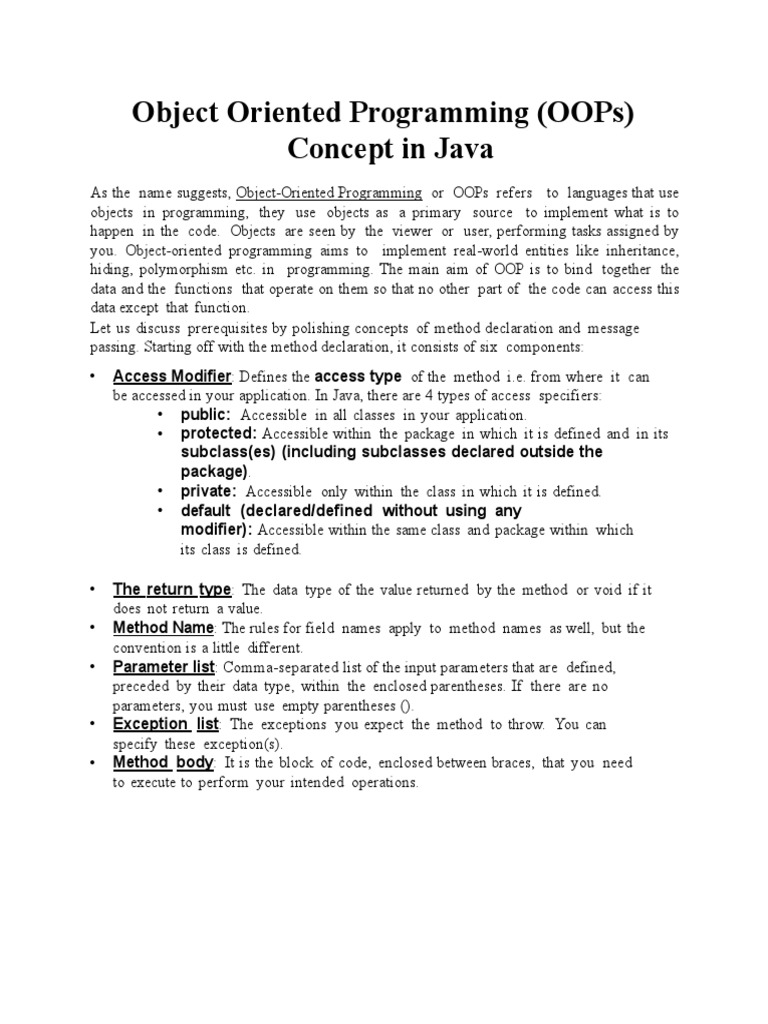 Object Oriented Programming Pdf Inheritance Object Oriented