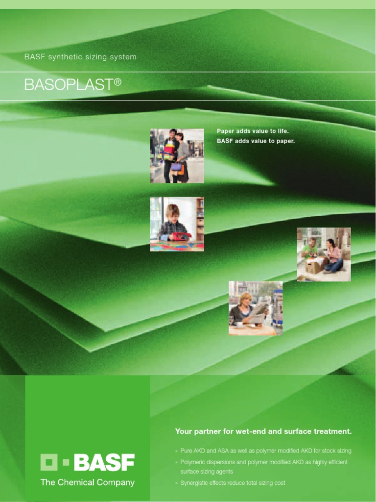 Basoplast: BASF Synthetic Sizing System | PDF | Chemistry | Materials