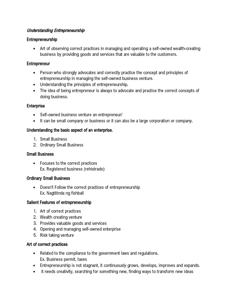 Understanding Entrepreneurship | PDF | Entrepreneurship | Economic Growth Understanding Entrepreneurship | PDF | Entrepreneurship | Economic Growth