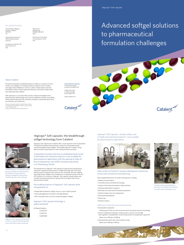 Advanced Softgel Solutions To Pharmaceutical Formulation Challenges ...