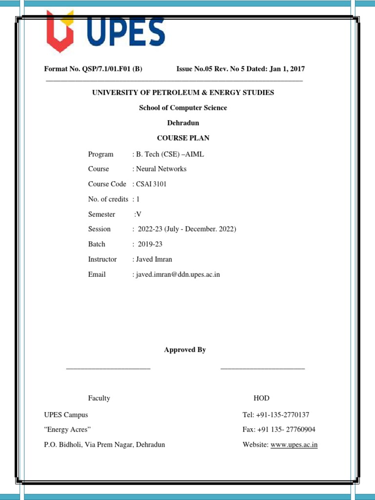 NN Lab Course Plan | PDF | Engineering | Educational Technology