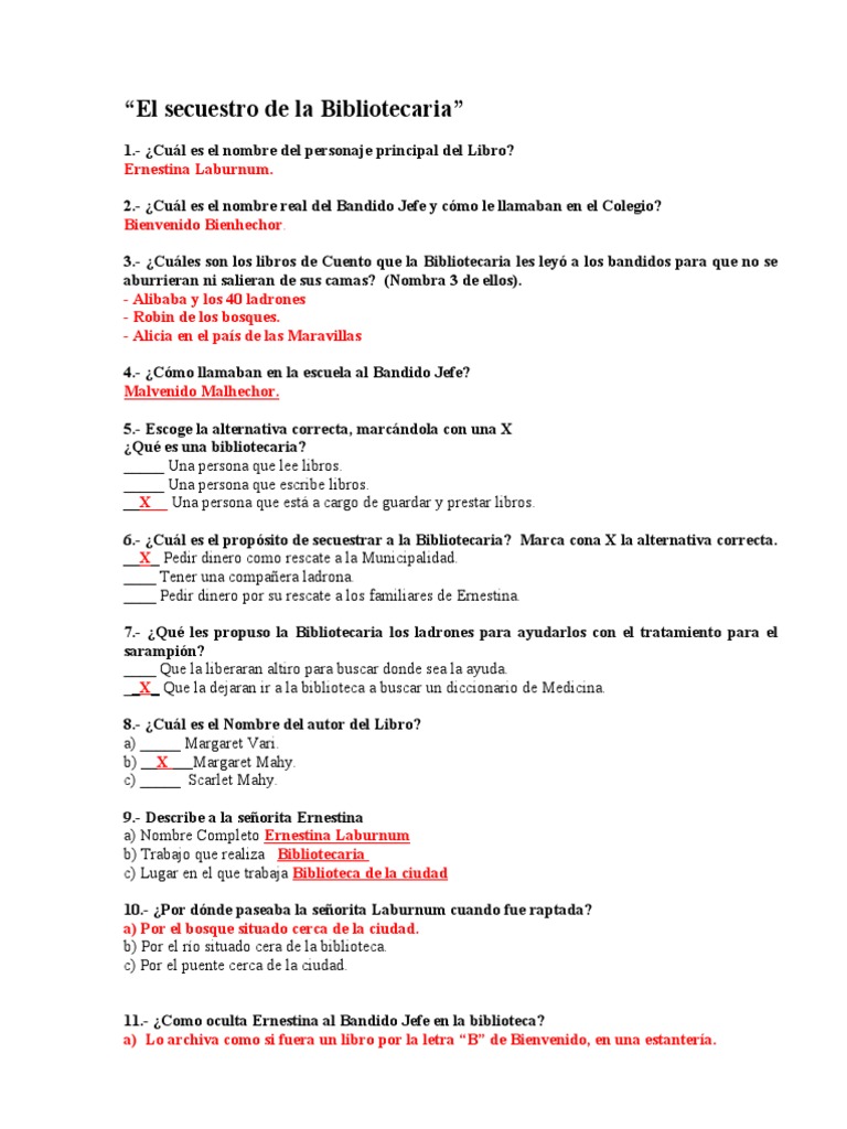 El Secuestro de La Bibliotecaria | PDF El Secuestro de La Bibliotecaria | PDF