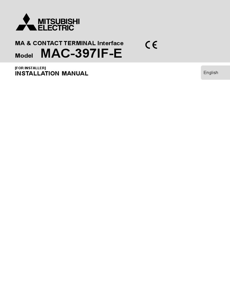 Mitsubishi MAC-397IF-E | Download Free PDF | Electrical Connector | Relay