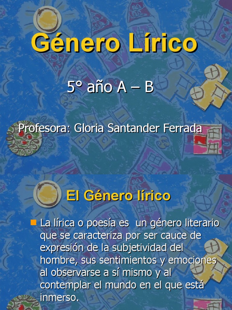 Un análisis del género lírico: características, elementos y funciones ...