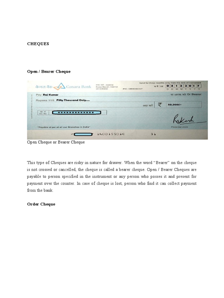 CHEQUES | PDF | Cheque | Payments