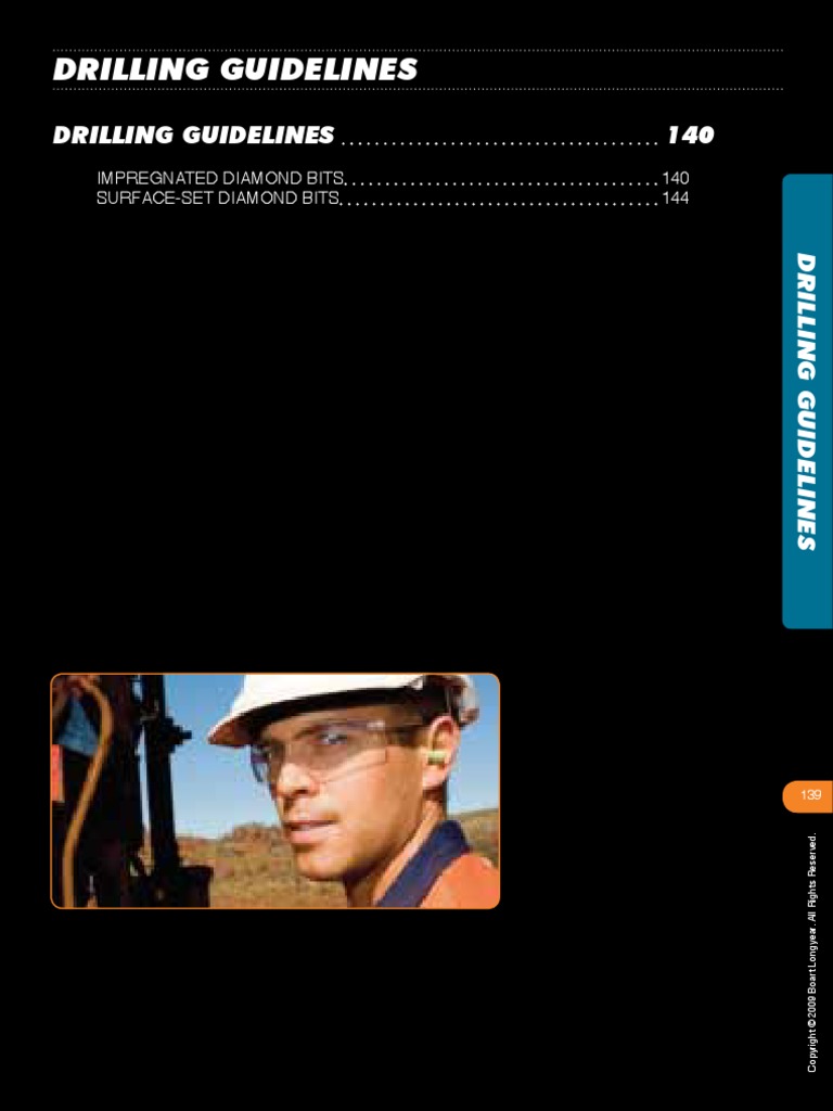 Bits Drilling Guidelines | PDF | Drilling | Diamond