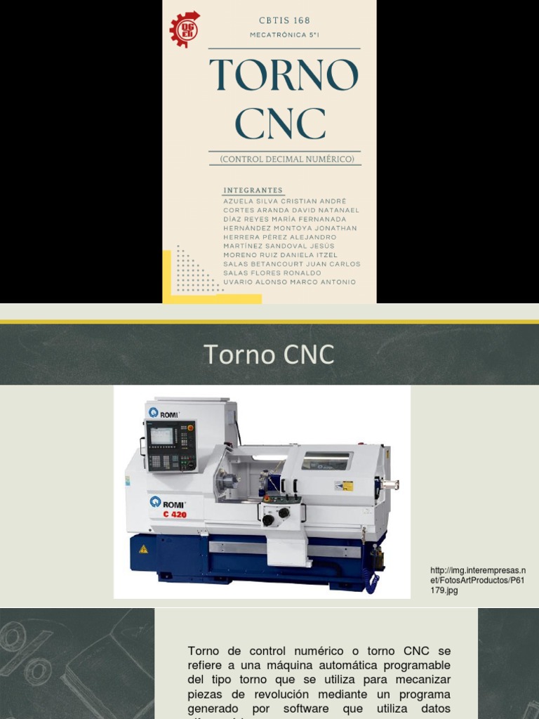 Torno CNC | PDF | Control numerico | Sector secundario de la economía