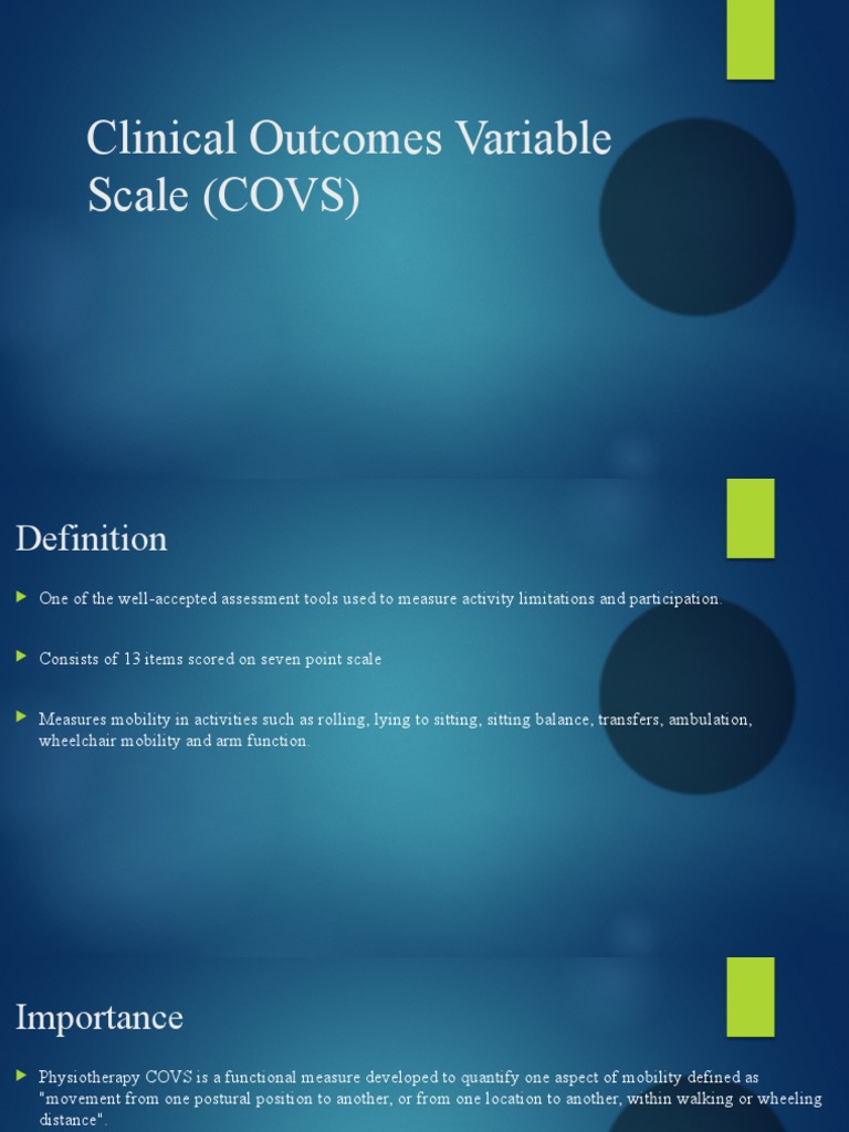 11 (COV Scale) | PDF | Validity (Statistics) | Wheelchair