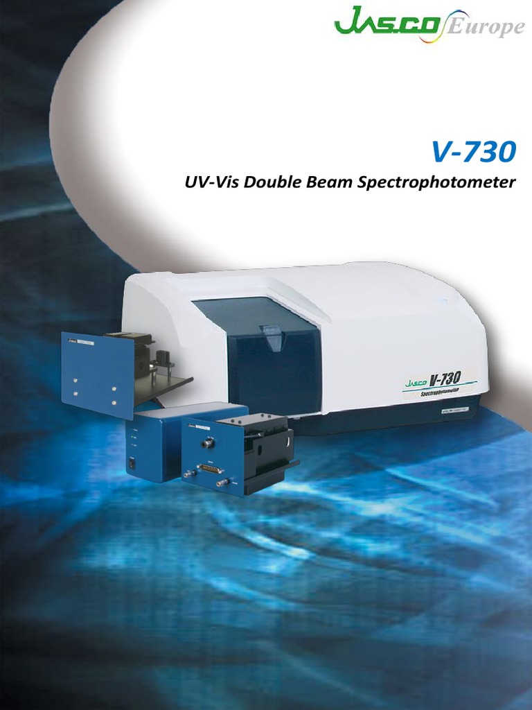 Brochure, Jasco v-730 UV-Vis Double Beam Spectrophotometer | PDF | Spectrophotometry | High ...
