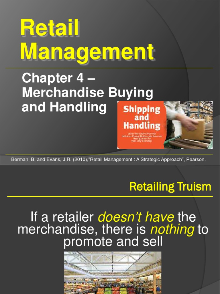 Merchandise Buying and Inventory Control | PDF | Retail | Merchandising