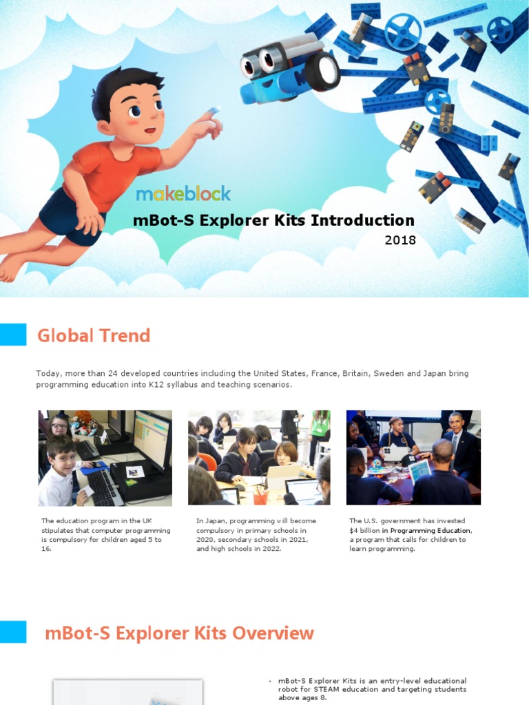 Makeblock Mbot S Explorer Kit Datasheet | Download Free PDF | Bluetooth ...