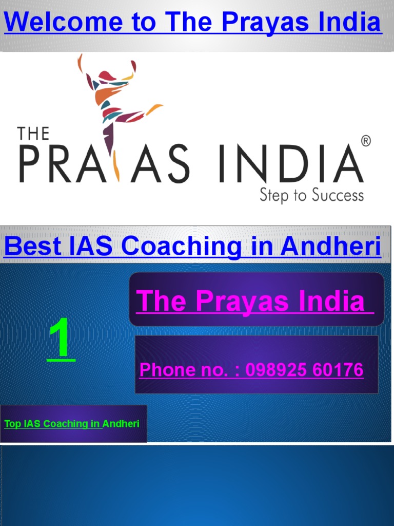 Best IAS Coaching in Andheri (The Prayas India) | PDF