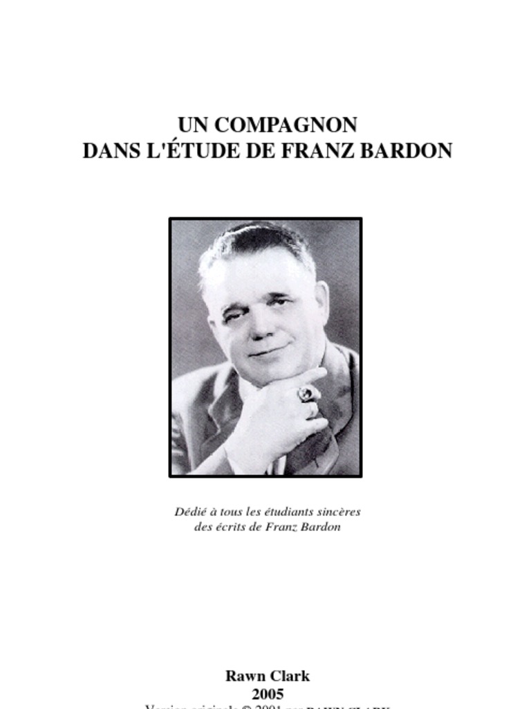 Un Compagnon Dans L'étude de FRANZ BARDON | PDF | Magie (Paranormal) | Kabbale