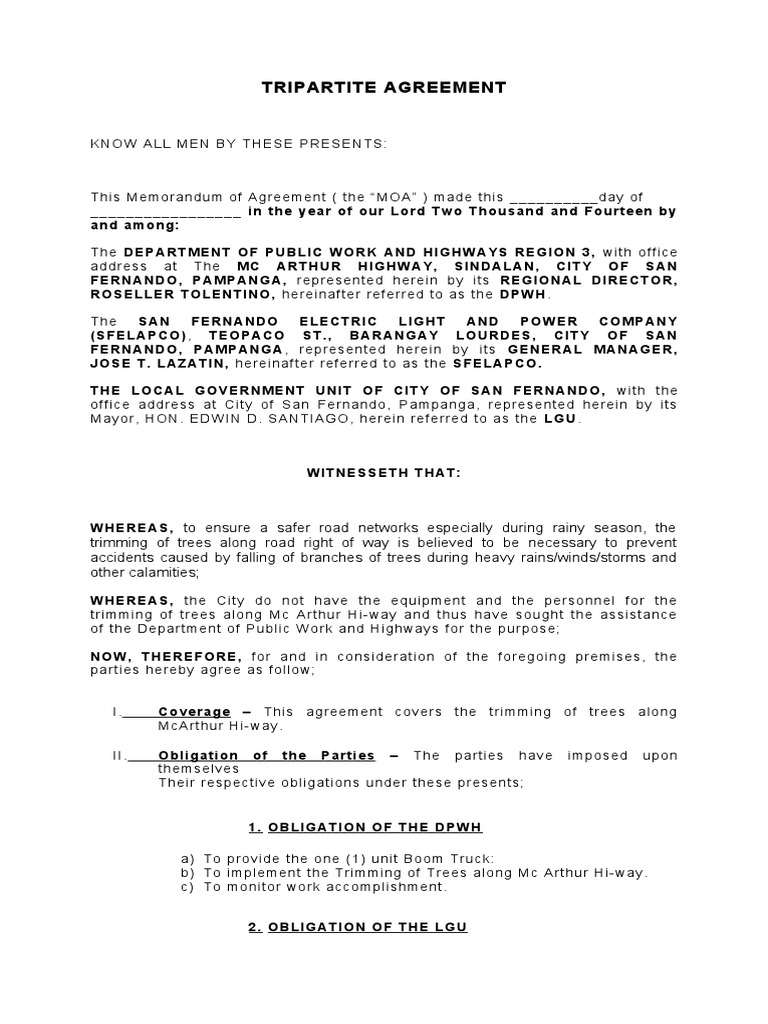 MOA DPWH Boom Truck | PDF | Justice | Crime & Violence