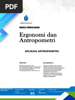 Gambar Dan Tabel Antropometri Tubuh Manu | PDF