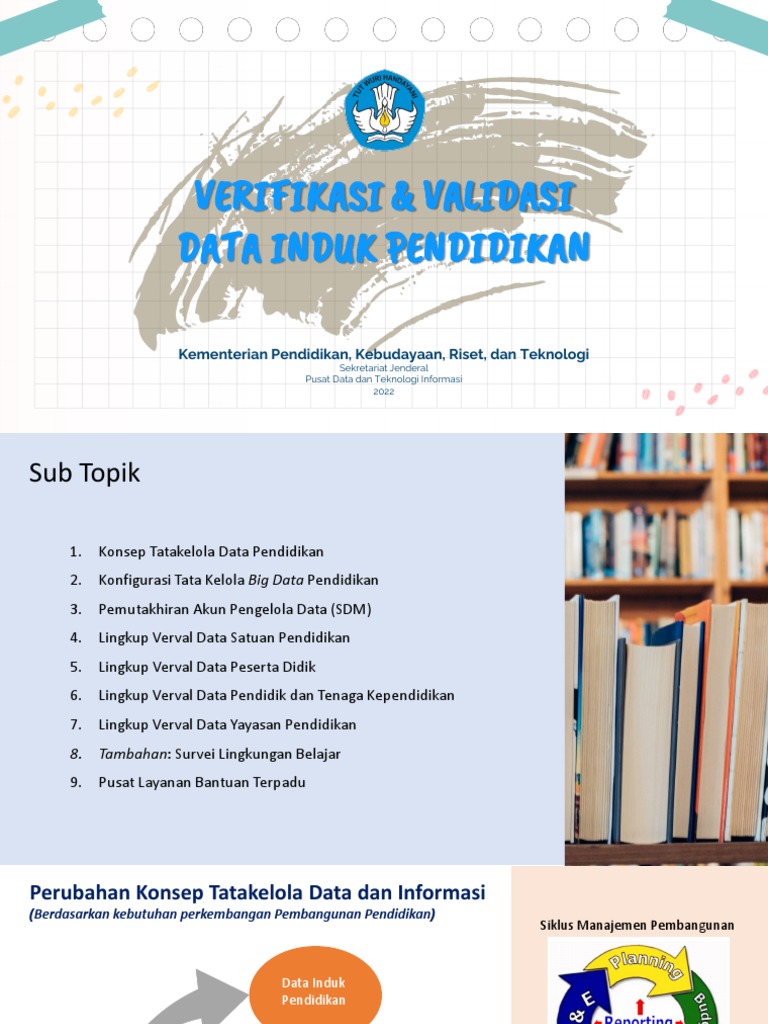 Verifikasi dan Validasi Data Pendidikan | PDF