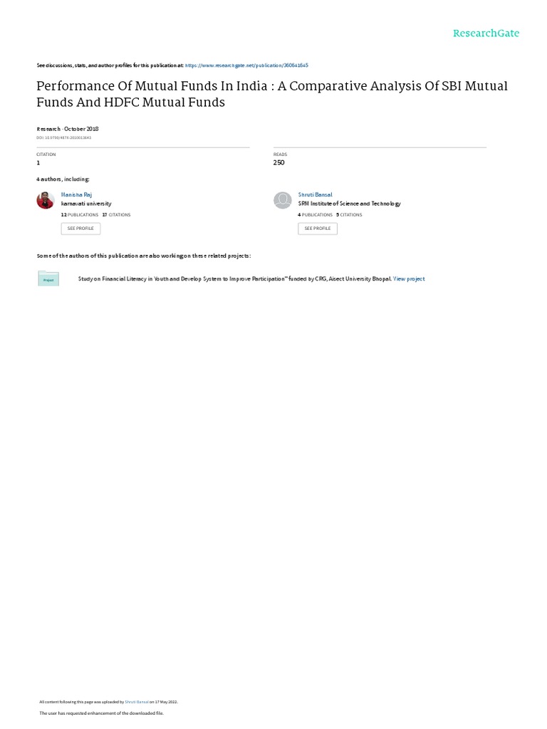 Sbi PDF | PDF | Sharpe Ratio | Beta (Finance)