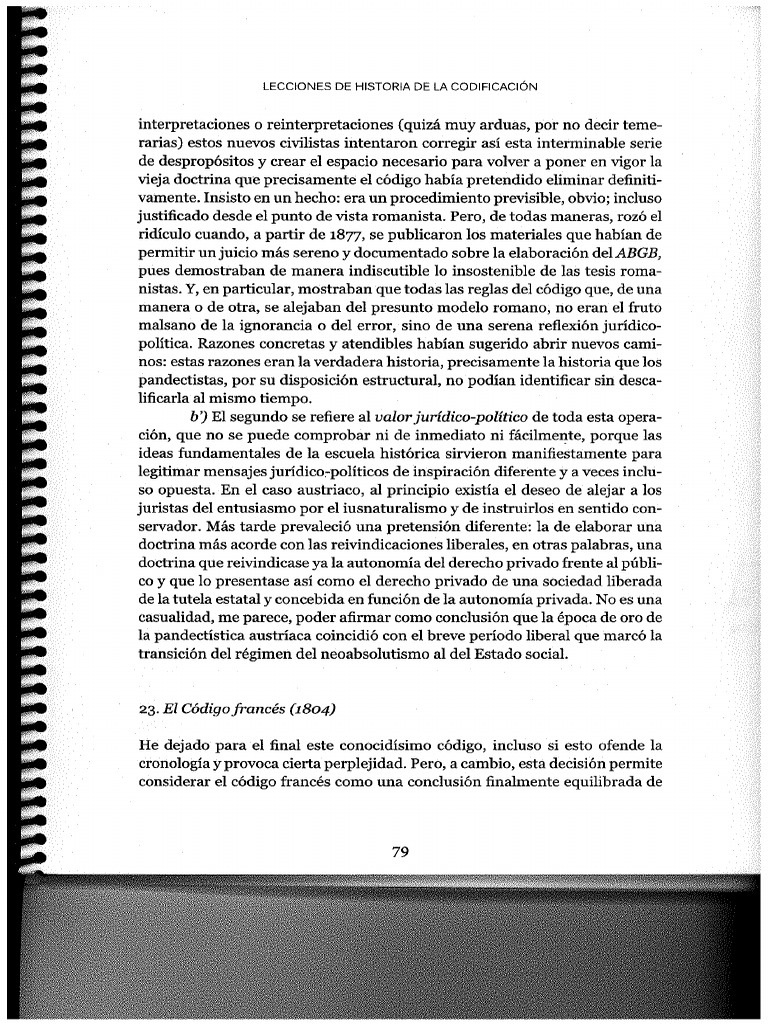 Caroni Pio, Lecciones de Historias de La Codificacion | PDF