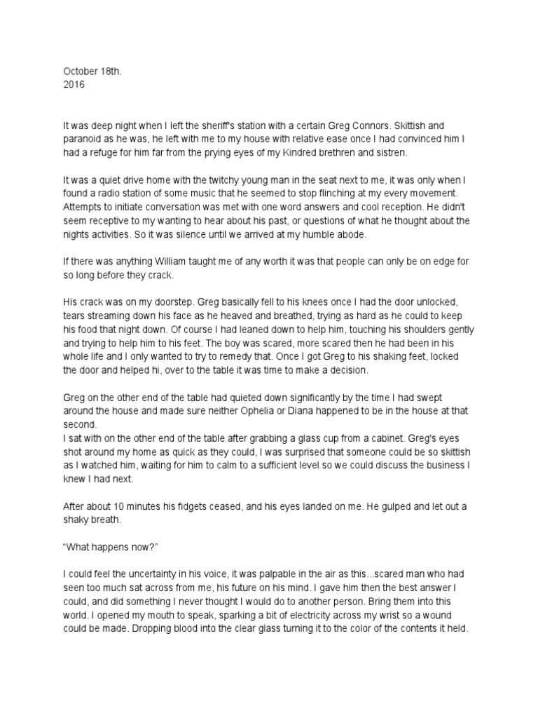 Arthur Kents Journal, Ghouling of Greg Connors | PDF