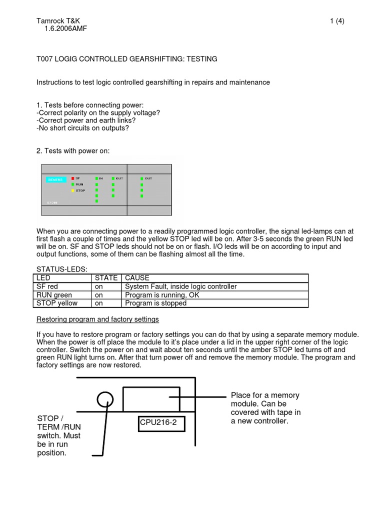 T007 Testing | PDF | Relay | Automatic Transmission