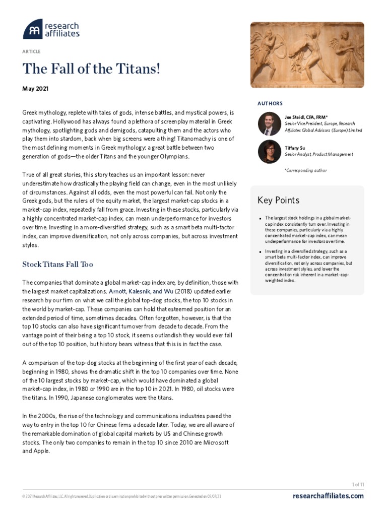 The Fall of The Titans | PDF | Stock Market Index | Investing