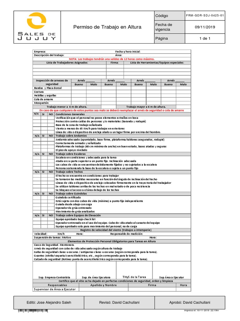 FRM-GDR-SDJ-0425-01 Altura | PDF