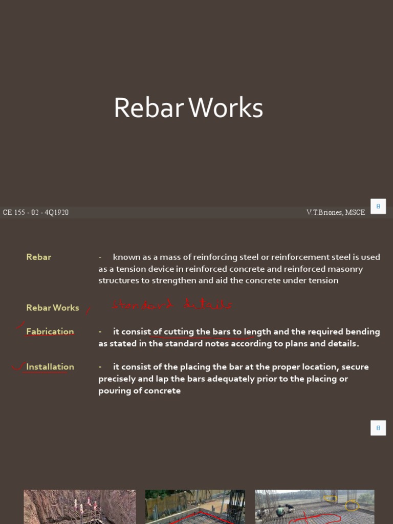Rebar Works | PDF | Composite Material | Building Materials