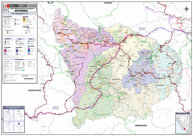 Mapa de Infraestructura de Transporte de Apurímac | PDF