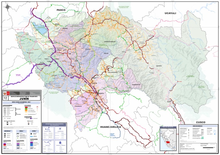 Mapa de Infraestructura de Transporte de Junín | PDF