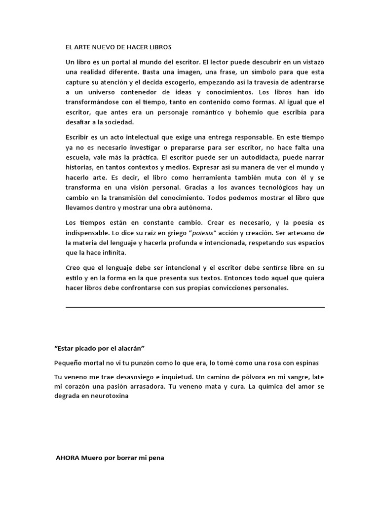 ¿Qué Es Un Libro? | PDF | Escritores