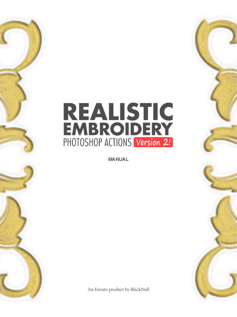 Realistic Embroidery Photoshop Actions | PDF | Adobe Photoshop | Image ...