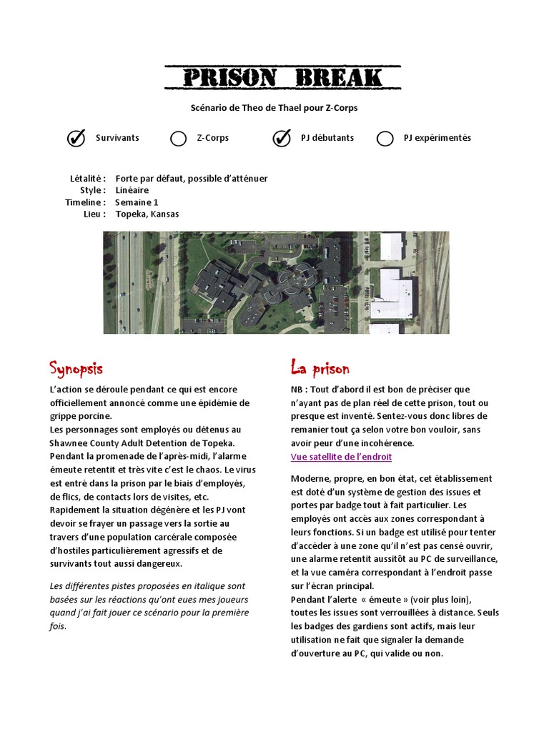 S1 8640 - PRISON - BREAK - Pour - ZCorps | PDF