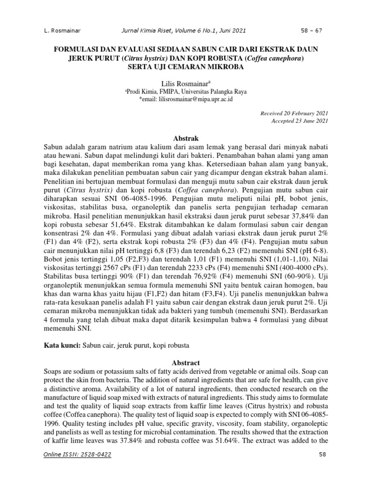 Qrayuni,+7 Jurnal+Sabun-EDITn (Rosmaniar) OKE+ | PDF