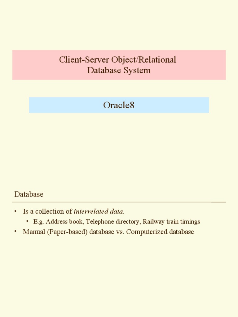 Oracle Fundamentals-4 | PDF | Relational Database | Databases