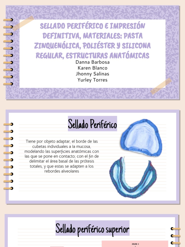 Sellado Periferico e Impresion Definitiva | PDF | Dentadura postiza