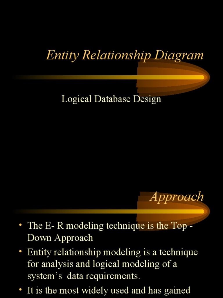 Entity Relationship Diagram: Logical Database Design | PDF ...