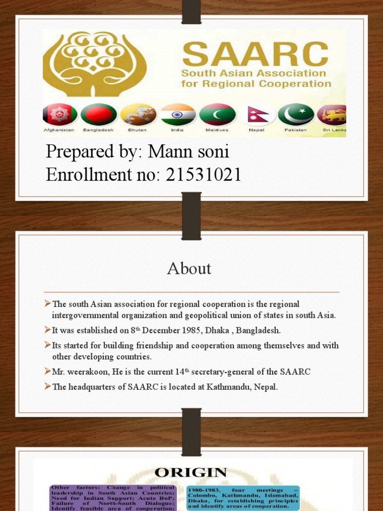 SAARC | PDF | Diplomacy | Foreign Policy