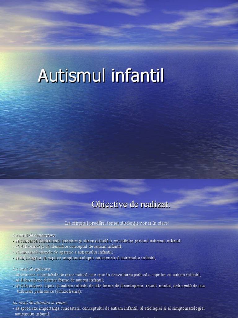 Autismul Infantil | PDF
