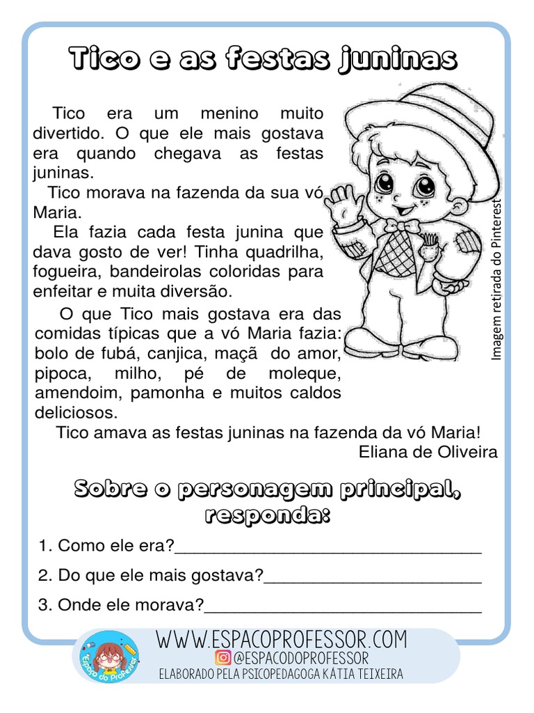 Tico e As Festas Juninas | PDF