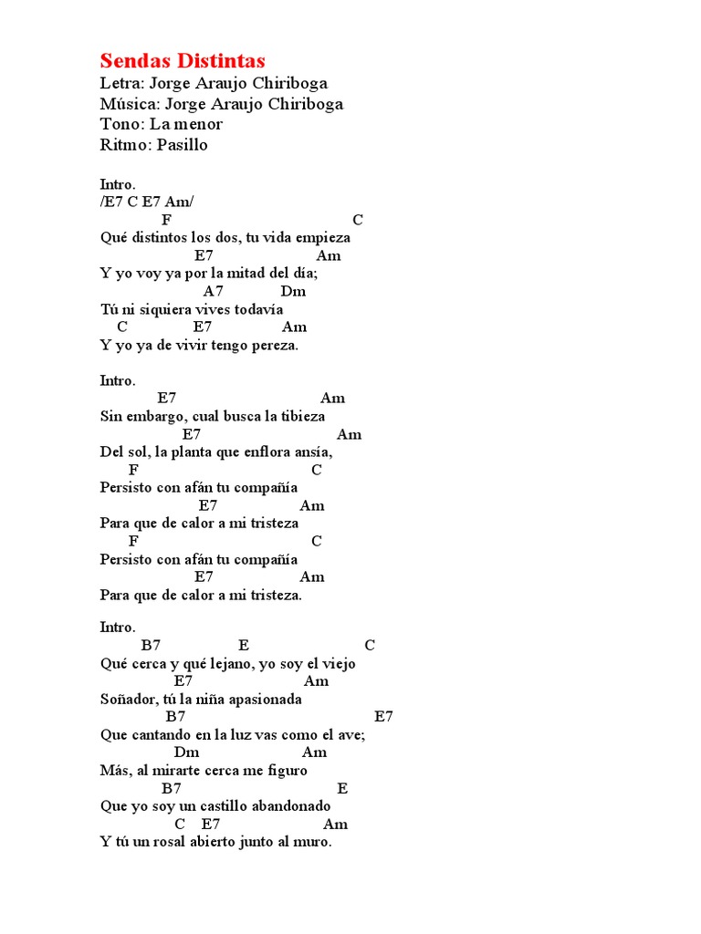 Sendas Distintas | PDF | Poesía