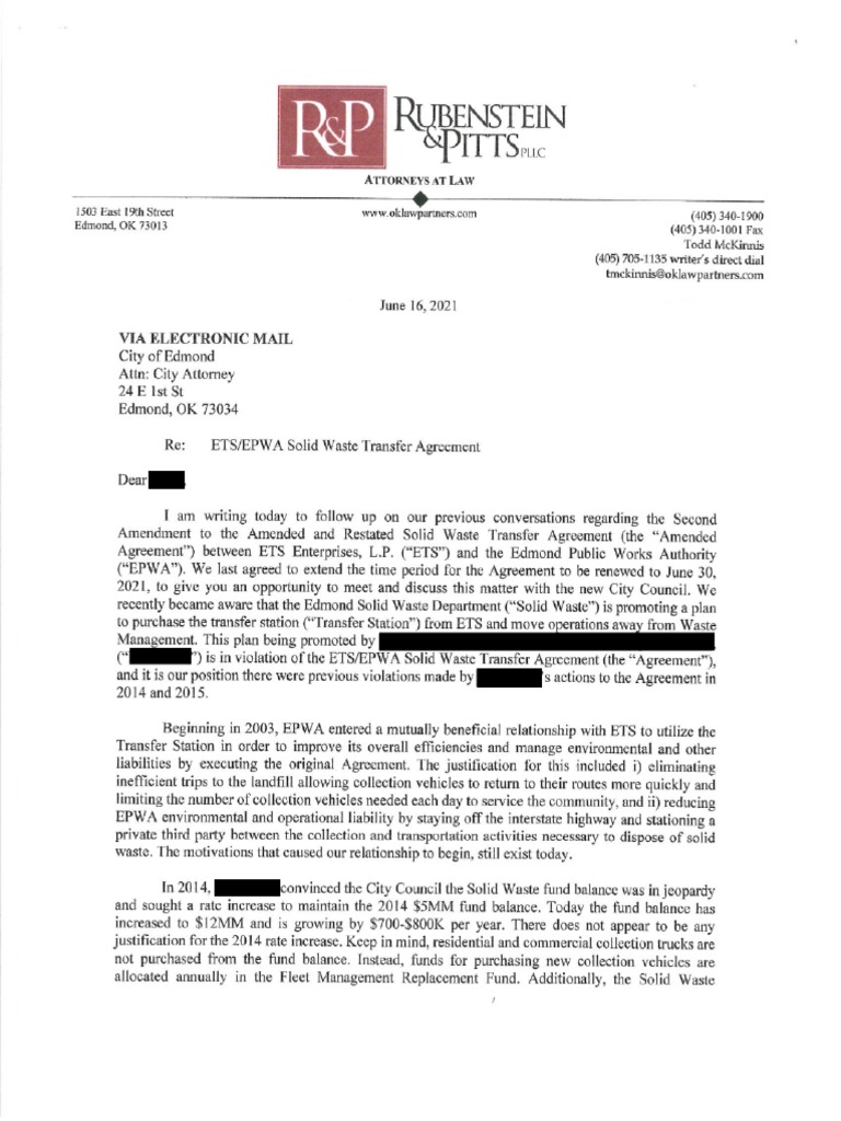 6-16-2021 Letter From ETS | PDF