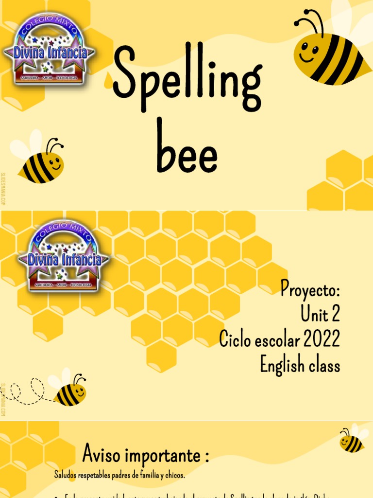Spelling Bee Plan | PDF